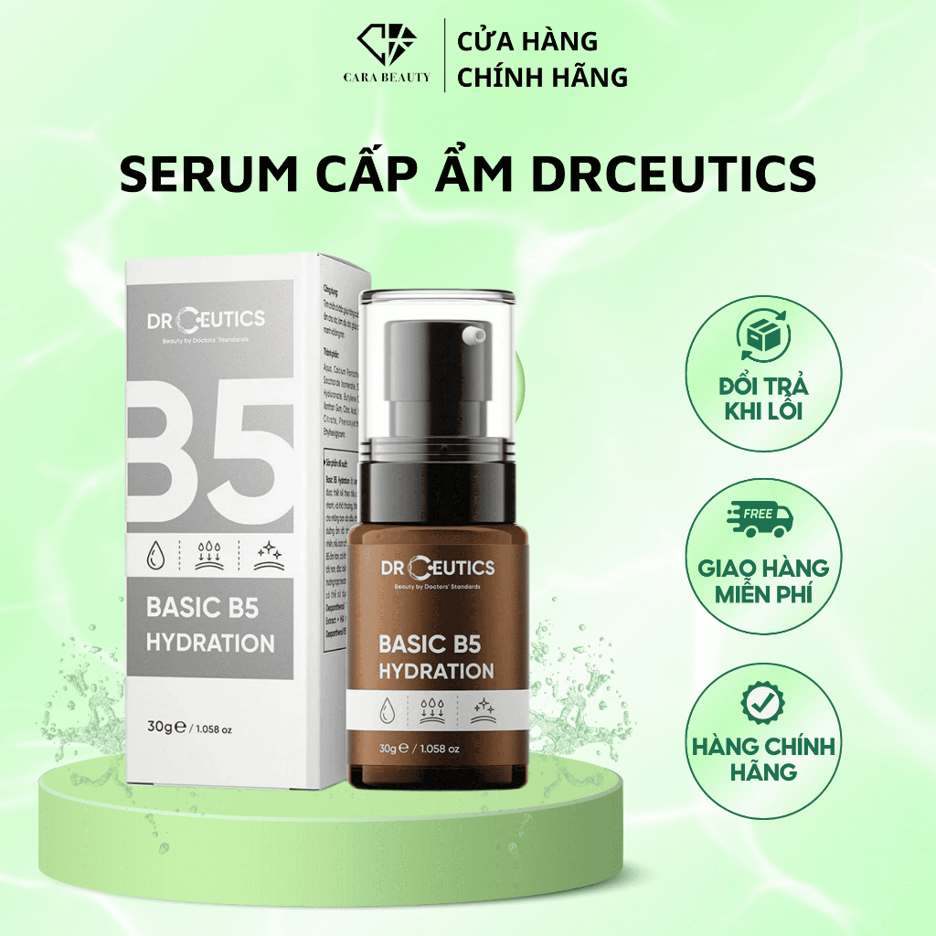 Serum cấp ẩm làm dịu cho Da Dầu Mụn DrCeutics Basic B5 Hydration | Shopee Việt Nam