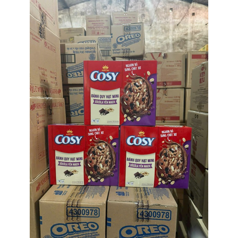 Bánh Quy Yến Mạch Cosy Hộp Giấy 196g (7 gói x 28g) | Shopee Việt Nam
