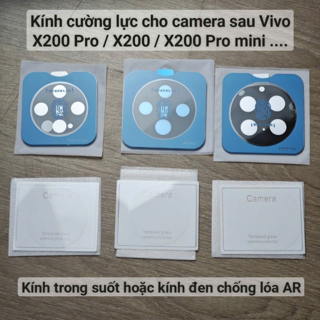 Kính cường lực chống chói AR cụm camera sau Vivo X200 Ultra X200S X200 Pro mini X100 X100S X90 ...