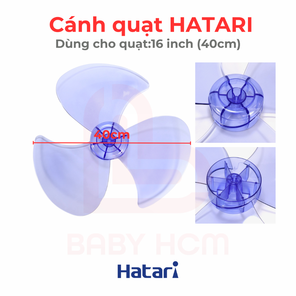 Cánh Quạt HATARI 16 Inch (40cm) Thái Lan nhựa trong loại tốt. | Shopee ...