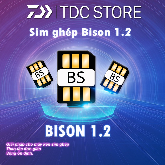 (Bison NEW) Sim ghép bison 1.2 | Shopee Việt Nam