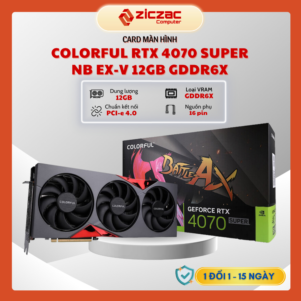 VGA Card Màn Hình Colorful RTX 4070 Super NB EX-V 12GB DDR6X chính hãng ...