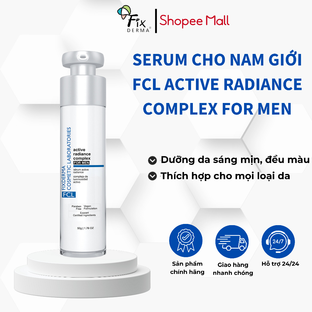 Serum Cho Nam Giới Fixderma FCL Active Radiance Complex Giúp Dưỡng Sáng ...
