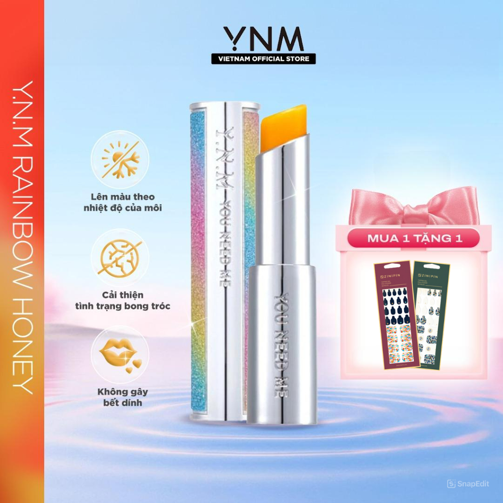 [Bán chạy] Son Dưỡng Môi Đổi Màu Cầu Vòng YNM Rainbow Honey Lip Balm ...