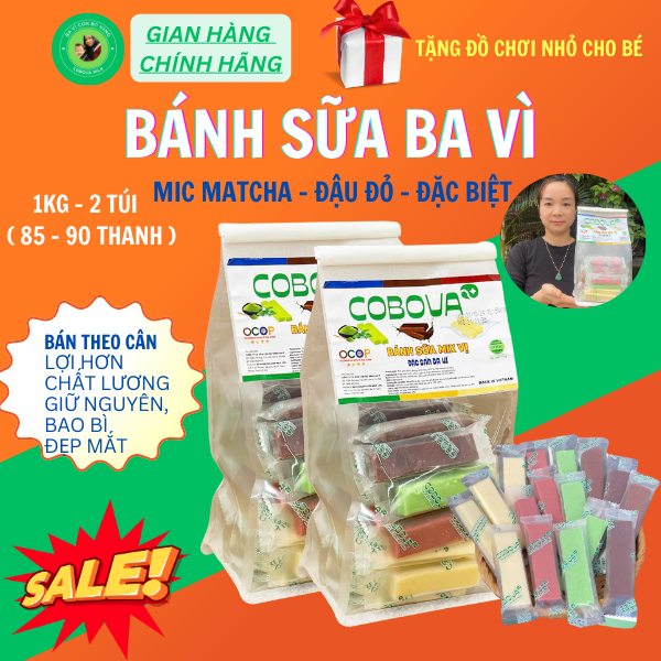 Bánh Sữa Ba Vì Mic Đủ Vị Ít Đường Đặc Sản Ba Vì COBOVA Thơm Ngon Giàu ...