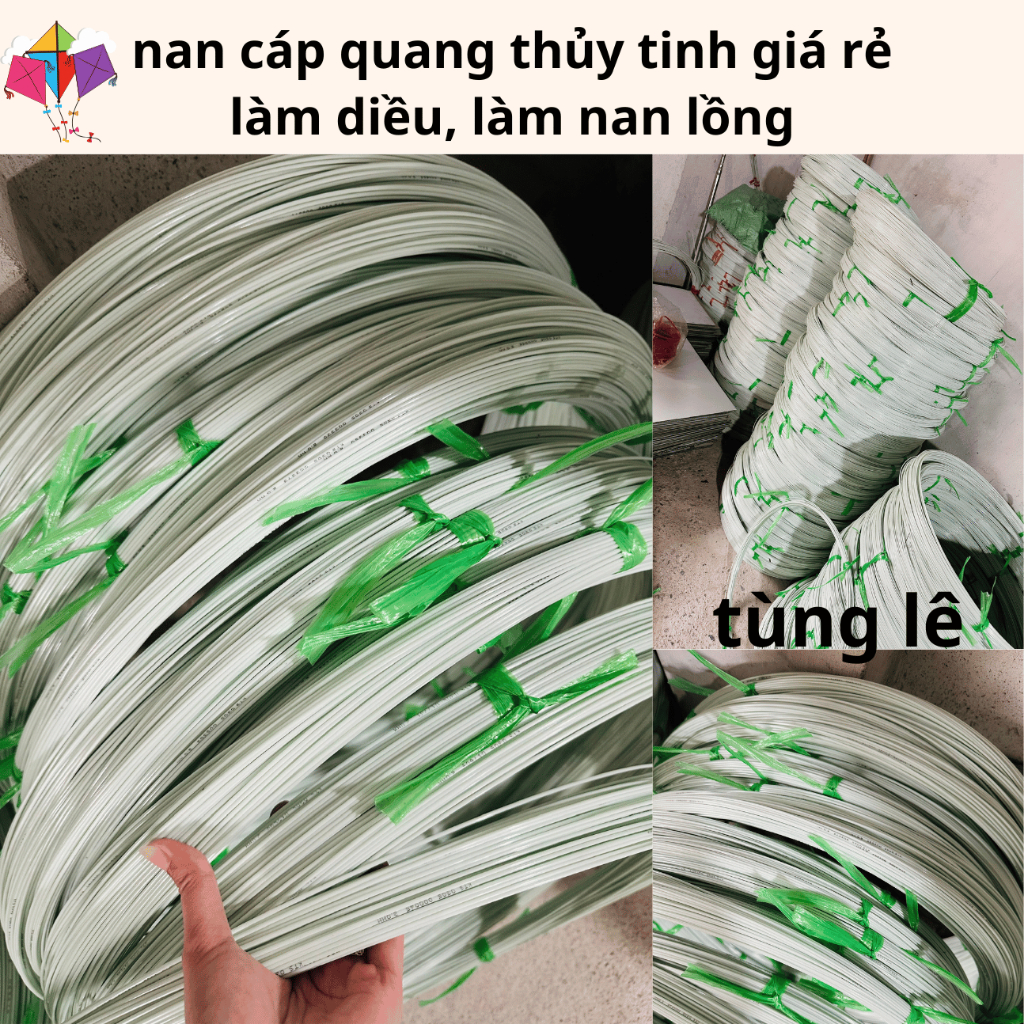 Nan Cáp Quang Làm Diều, Nan Cáp Quang 1li Đến 4li Siêu Bóng Siêu Bền Cuộn 5m-10m Giá Rẻ | Shopee ...