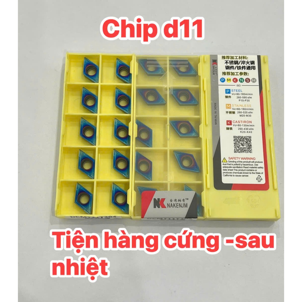 Chip phay D11 tiện ca bi bạc đạn sắt thép inox cứng qua nhiệt luyện ...