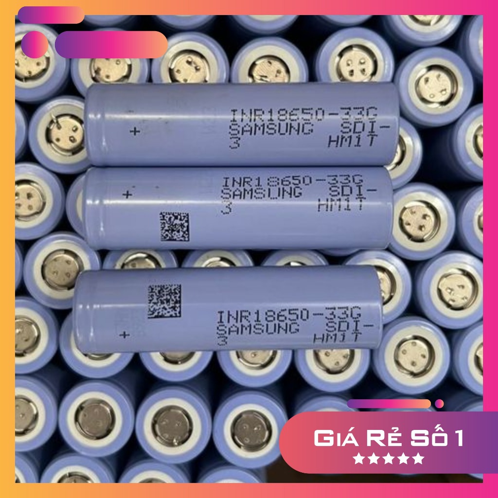 Cell Pin 18650 Samsung 33G dung lượng 2500-3100mAh xả