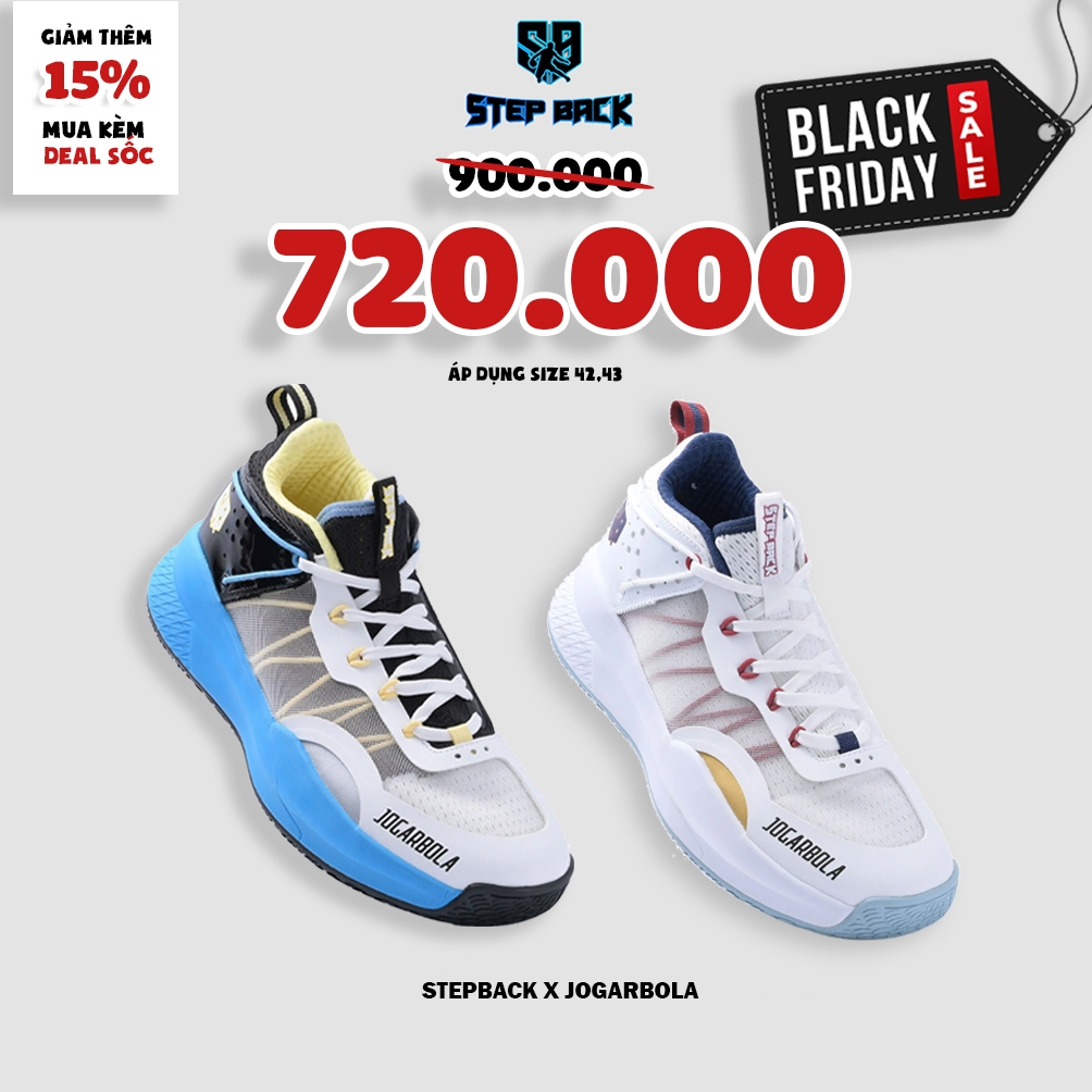 Giày bóng rổ STEP BACK THE ONE | Giày bóng rổ Chính hãng StepBack x Jogarbola | Shopee Việt Nam