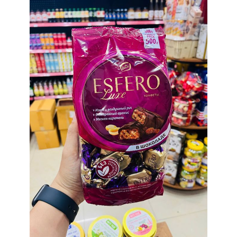 Kẹo Socola Nga Konti Esfero Luxe Đậu Phộng 500g | Shopee Việt Nam