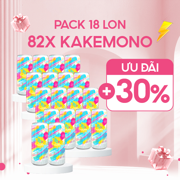 Pack 18 Lon Thực Phẩm Bổ Sung Collagen 82X Kakemono Vị Ổi Hồng 245ml | Shopee Việt Nam