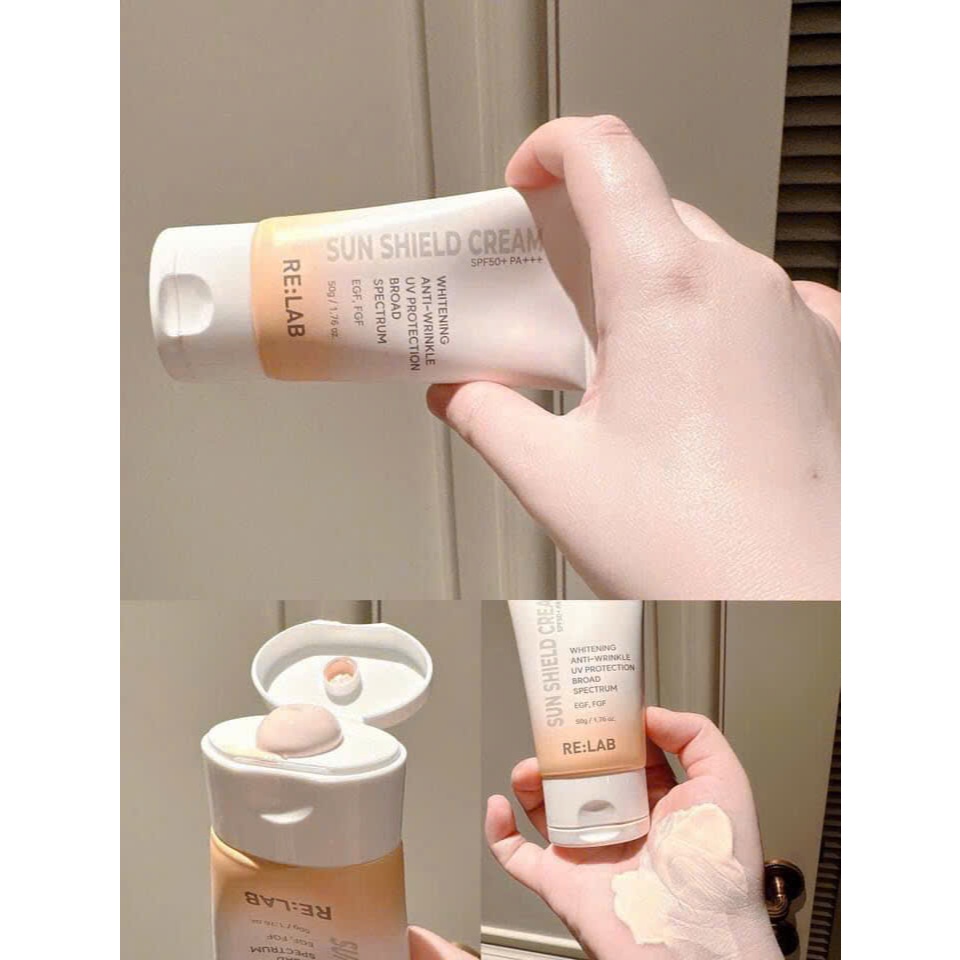 Kem chống nắng RE:LAB SUN SHIELD CREAM 50g nâng tông dưỡng trắng phục ...