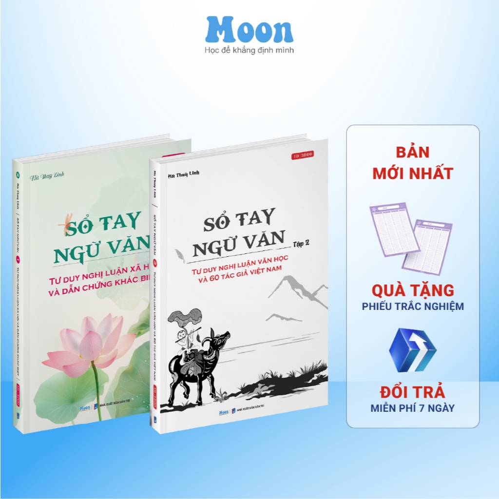 Sách - Sổ tay ngữ văn - Tư duy nghị luận xã hội, Nghị luận văn học - Moonbook | Shopee Việt Nam