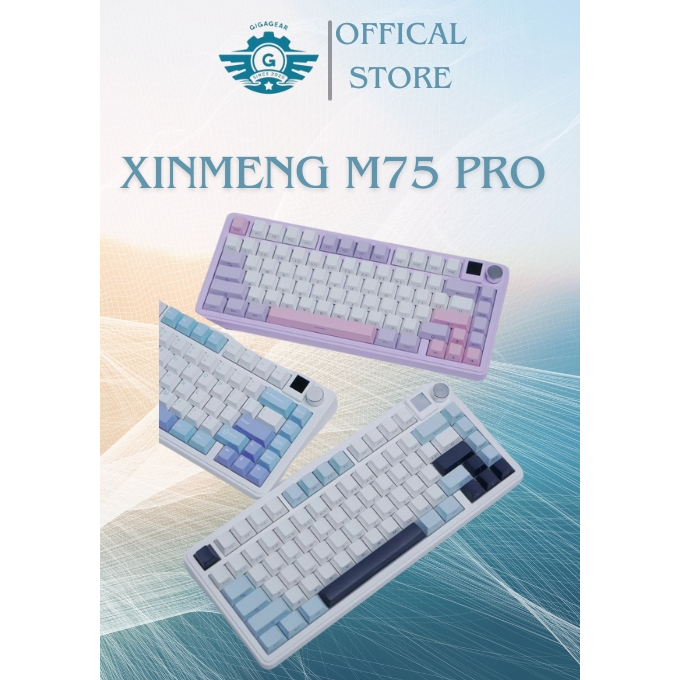Bàn Phím Cơ Xinmeng M75 Pro - Mạch Xuôi, Hỗ Trợ Hotswap, LED RGB Đa Chế Độ, 3 Mode Kết Nối, Màn ...