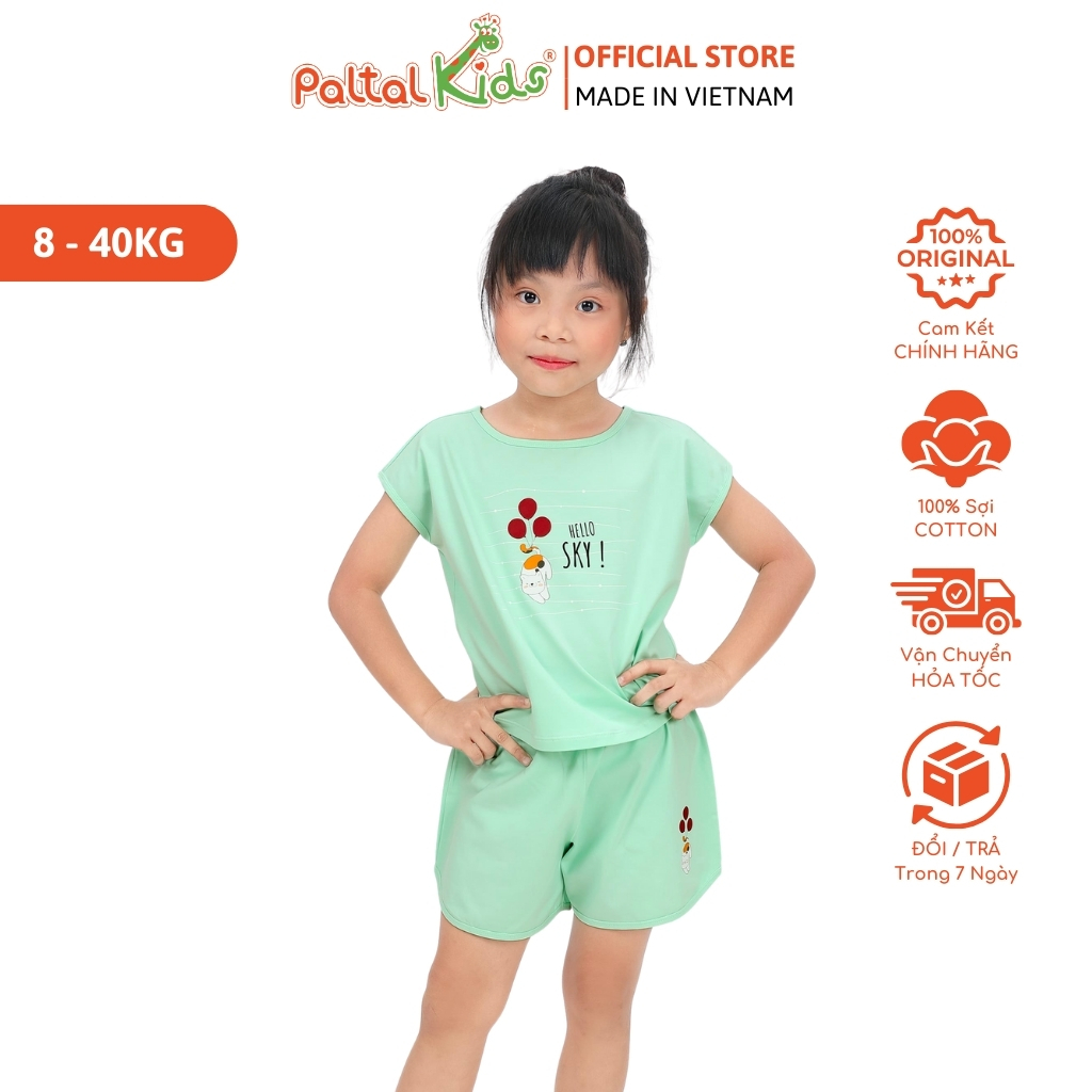 BST MÙA HẠ - Đồ Bộ Đùi Cotton Mỹ Bé Gái PALTAL KIDS Cao Cấp Từ 9kg Đến ...