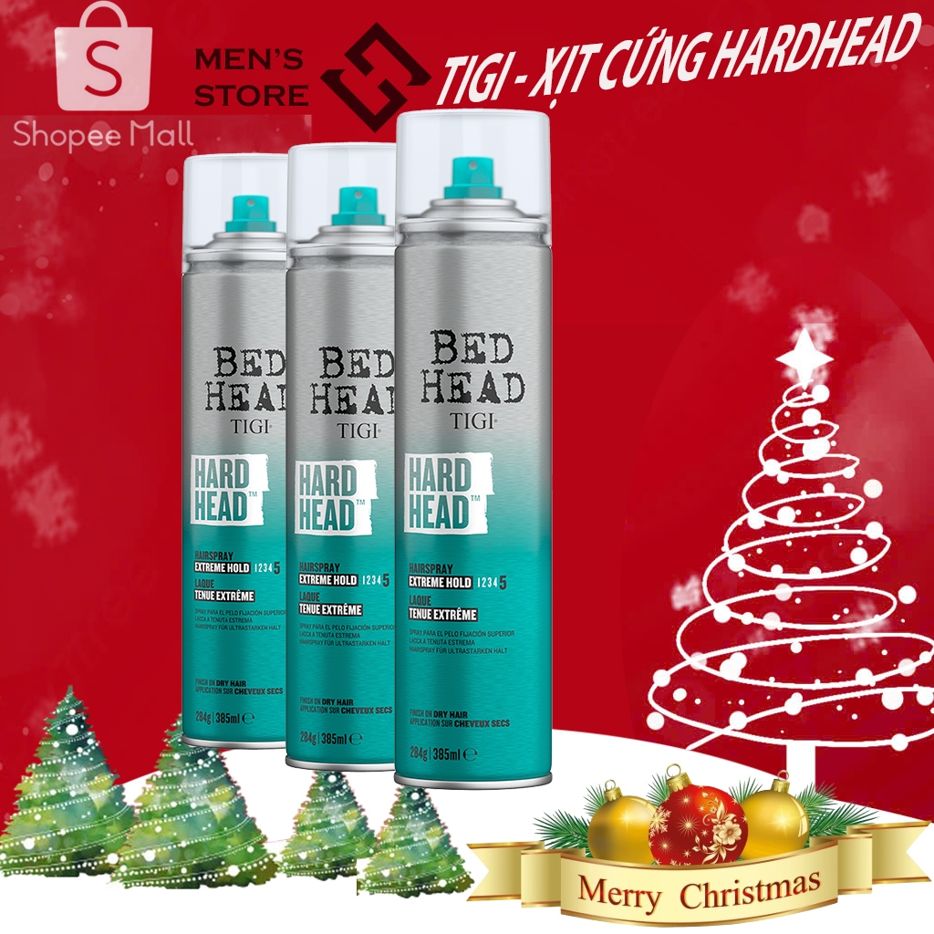 Gôm xịt giữ nếp cứng khô tức thì hoàn thiện kiểu TIGI Hard Head 385ml | Shopee Việt Nam