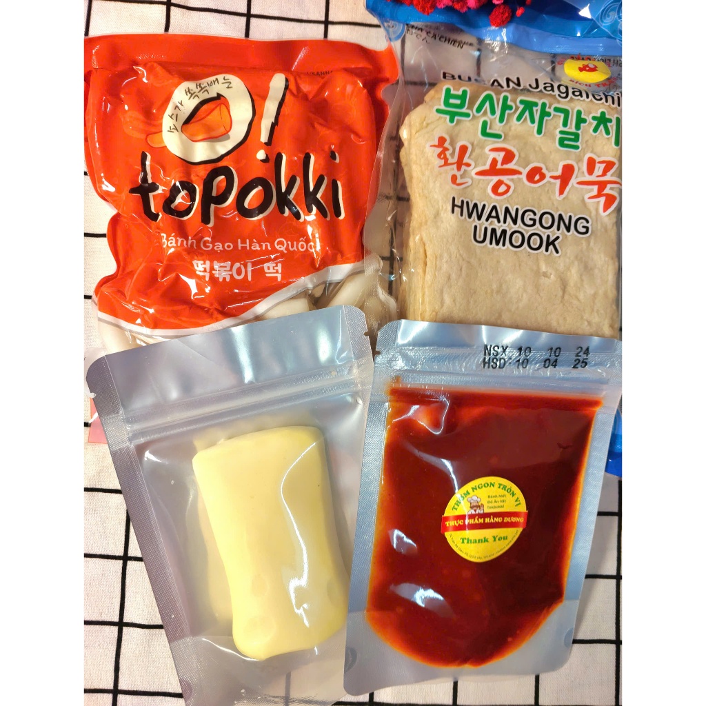 SET 1KG BÁNH GẠO TÔPKKI + 450G CHẢ CÁ HÀN QUỐC+ 100G SỐT+100G PHÔ MAI MOZZARELLA | Shopee Việt Nam