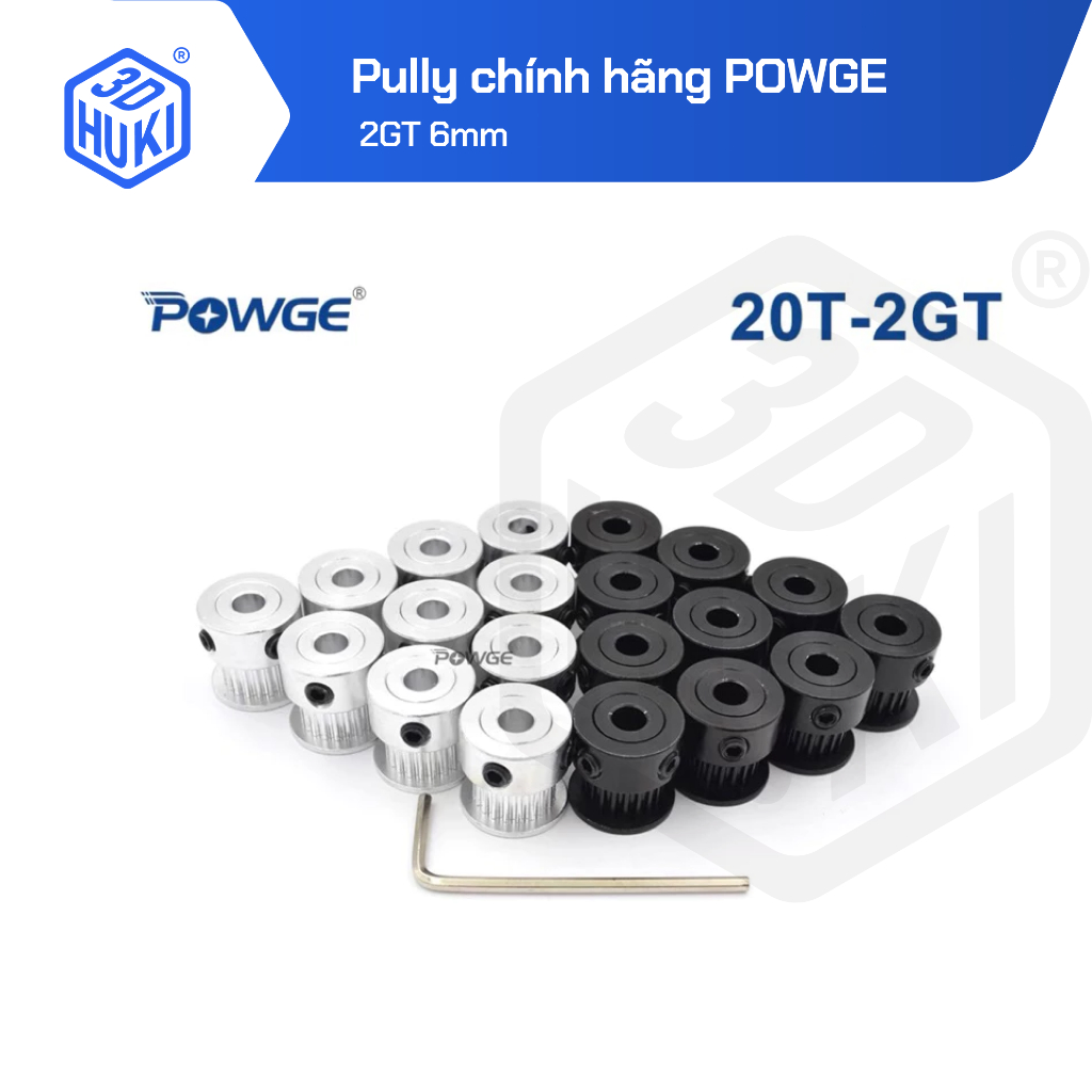 Puly (Pulley) GT2 POWGE chính hãng cho máy in 3D | Shopee Việt Nam
