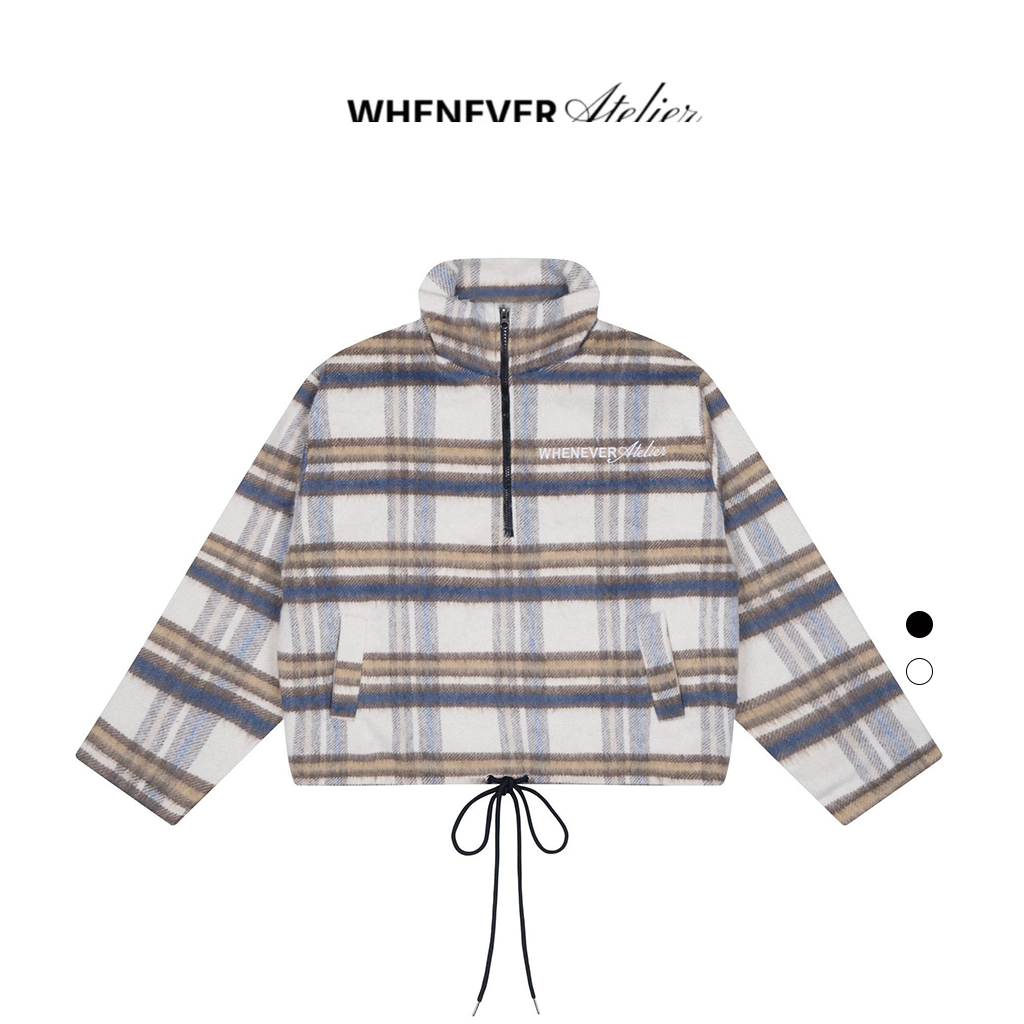 WHENEVER Áo Khoác Jacket Whenever Plain Wool Form Boxy Unisex | Shopee ...