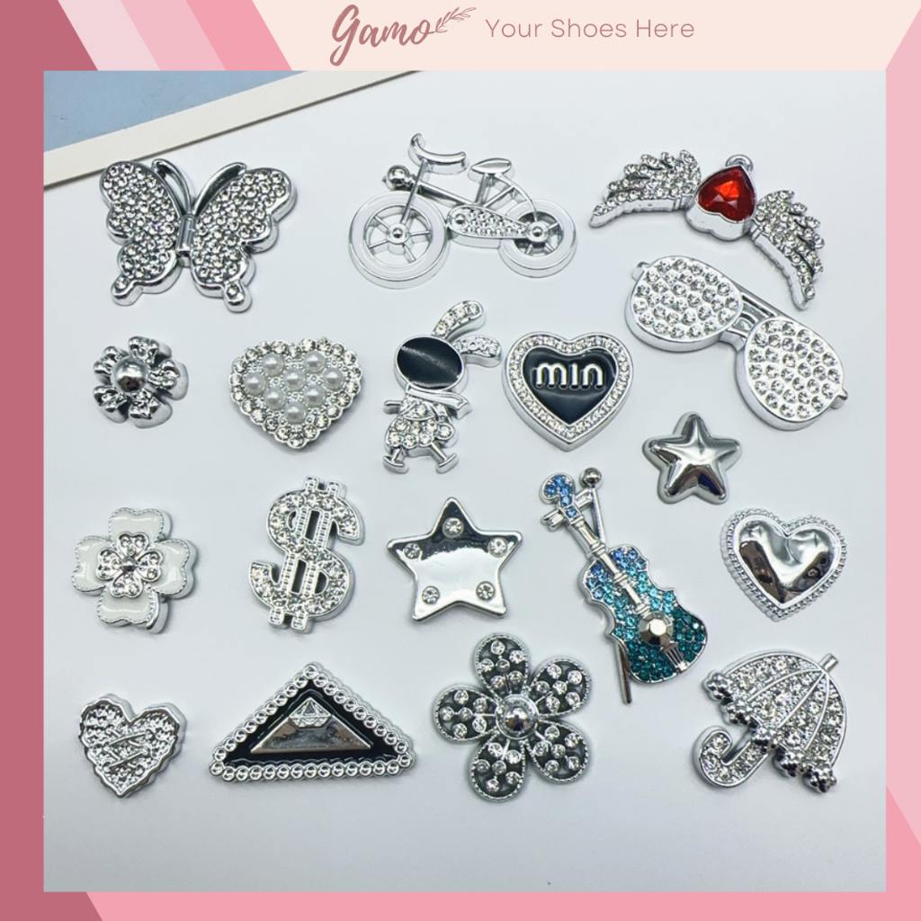 Sticker, Charm 3D chủ đề Xe Đạp Bling bán lẻ DIY Gamo gắn Dép, Dép Sục ...