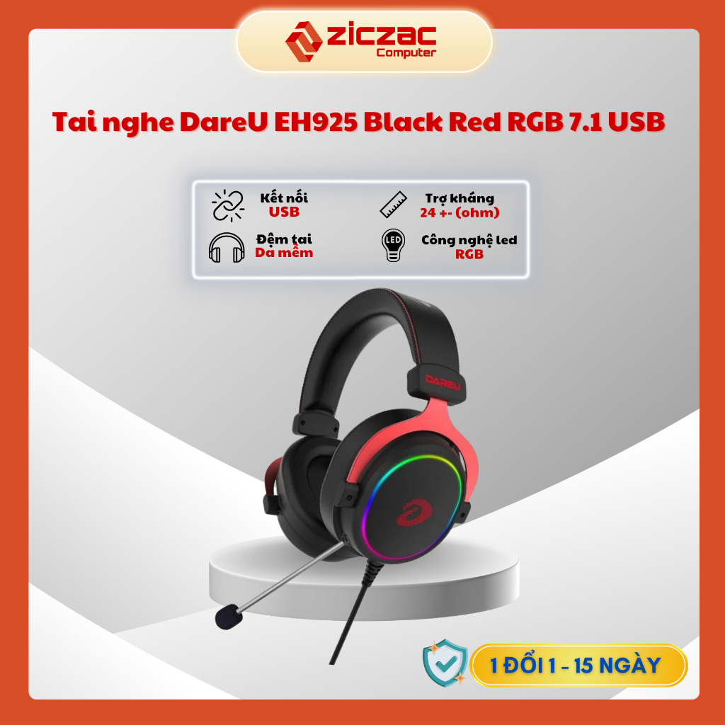 Tai nghe Gaming Dareu EH925 l EH930 l EH925L - LED RGB giả lập 7.1 cắm ...