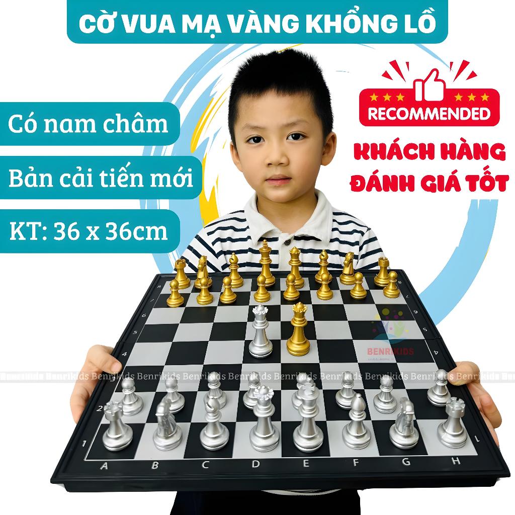 Bàn Cờ Vua Nam Châm, Cờ Vua Mạ Vàng Khổng Lồ Thiết Kế Cờ Vua Thi Đấu (Tặng Kèm 2 Quân Hậu Phong ...