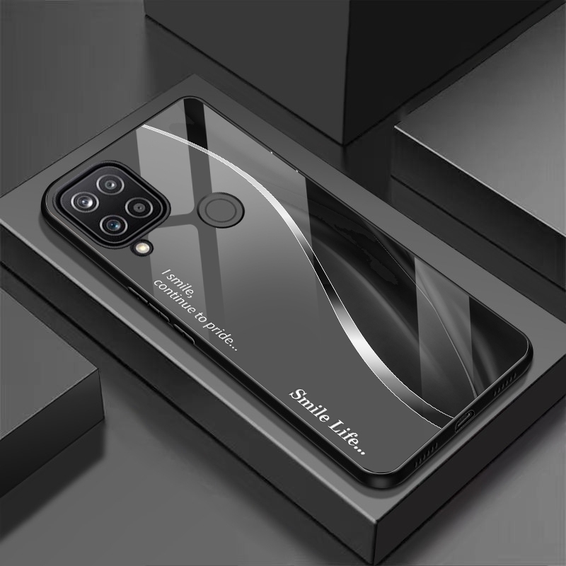 Ốp lưng REALME C11, C11 2021, C21Y,C20, C25, C25S, C25Y Mặt lưng kính tráng gương, sang trọng ...