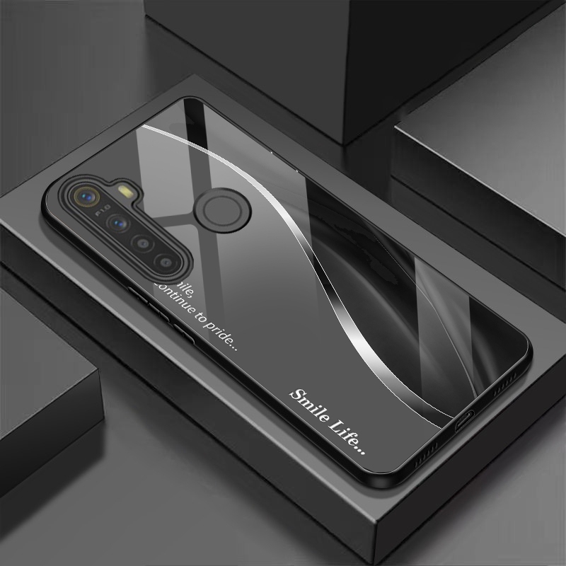 Ốp lưng REALME Q ,C3, REALME 5,5I,5 PRO,5s, 6i Mặt lưng kính tráng ...