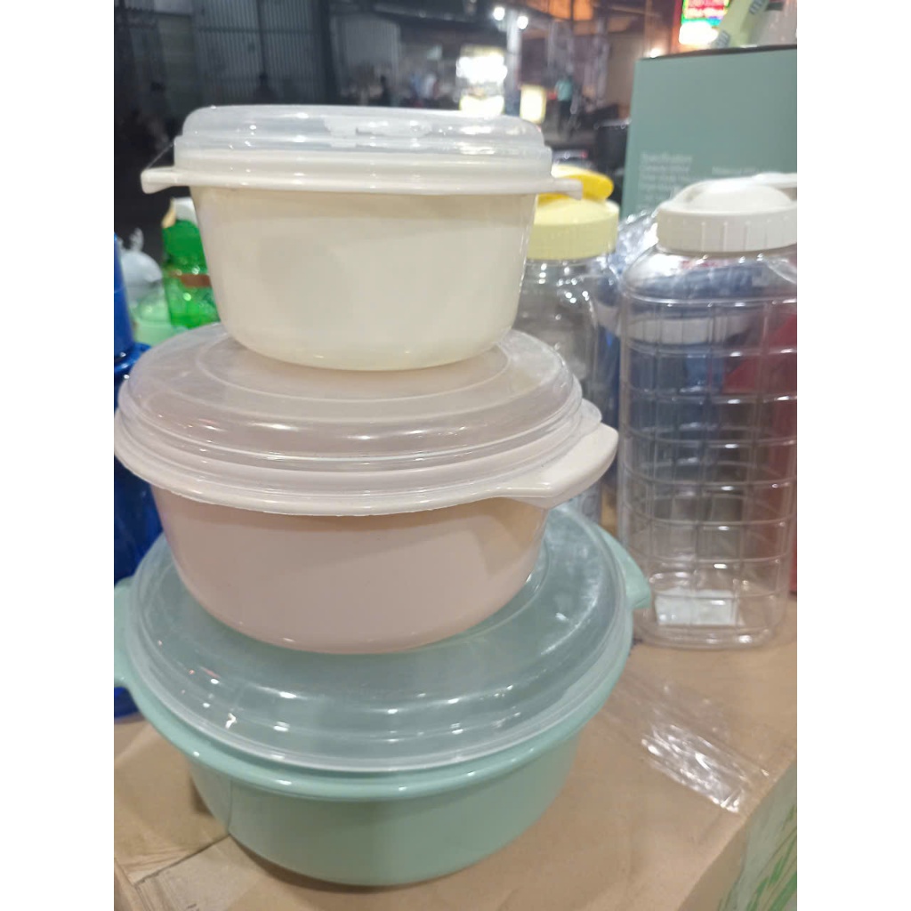 bộ 3 hộp nhựa tròn 4500ml 2600ml 1400ml | Shopee Việt Nam