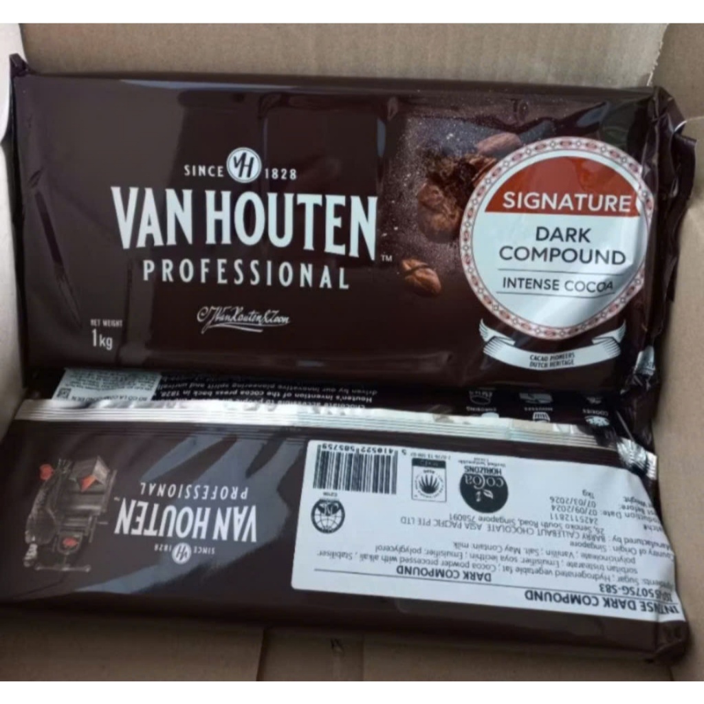 INTENSE DARK COMPOUND - SOCOLA ĐEN KHỐI 1KG VANHOUTEN | Shopee Việt Nam