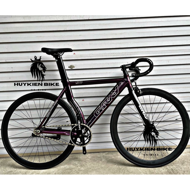 Xe đạp thể thao Fixed gear GRAY F17 càng Carbon hàng chính hãng có sẵn ...