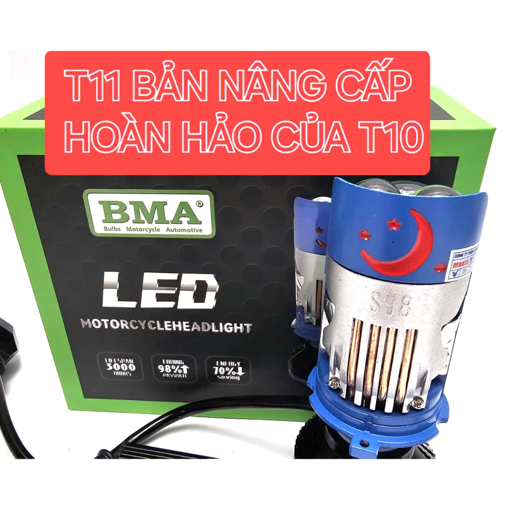 Bóng Led Pha Bi Cầu Mini T11 BMA Mắt Ếch Laser 80w 2024 Chính Hãng Siêu ...