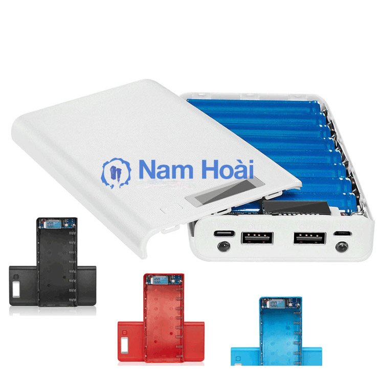 Box 8 cell pin sạc dự phòng 18650 - MẪu mới (Model A8) | Shopee Việt Nam