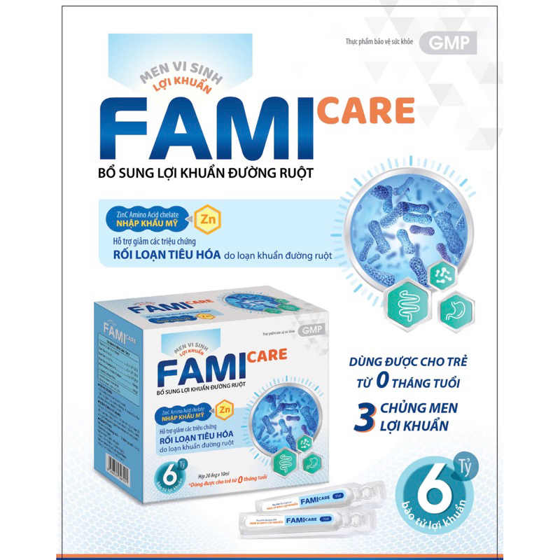MEN 6 TỶ BÀO TỬ LỢI KHUẨN FAMI care Bổ sung lợi khuẩn đường ruột ,tốt ...