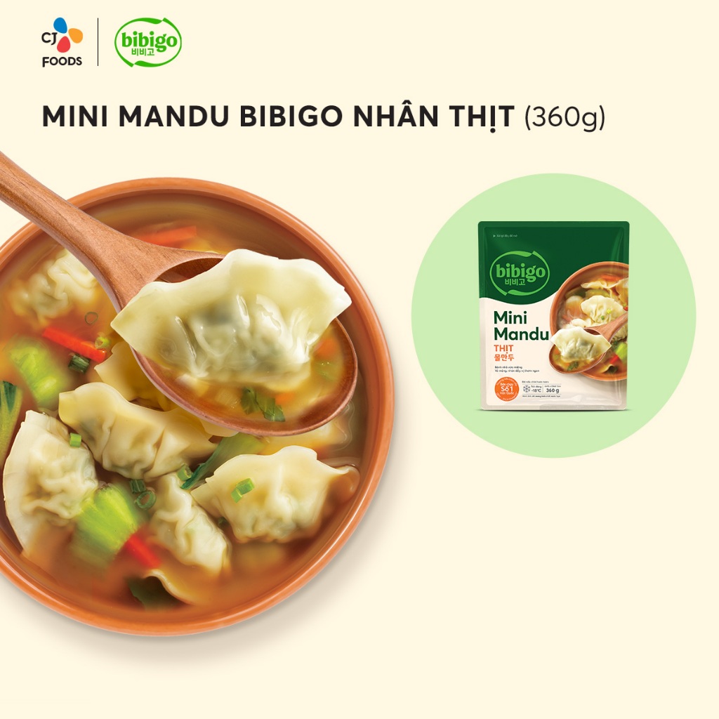 [Hỏa tốc] Bánh xếp Mandu Hàn Quốc Bibigo - Mandu mini nhân Thịt 360g ...