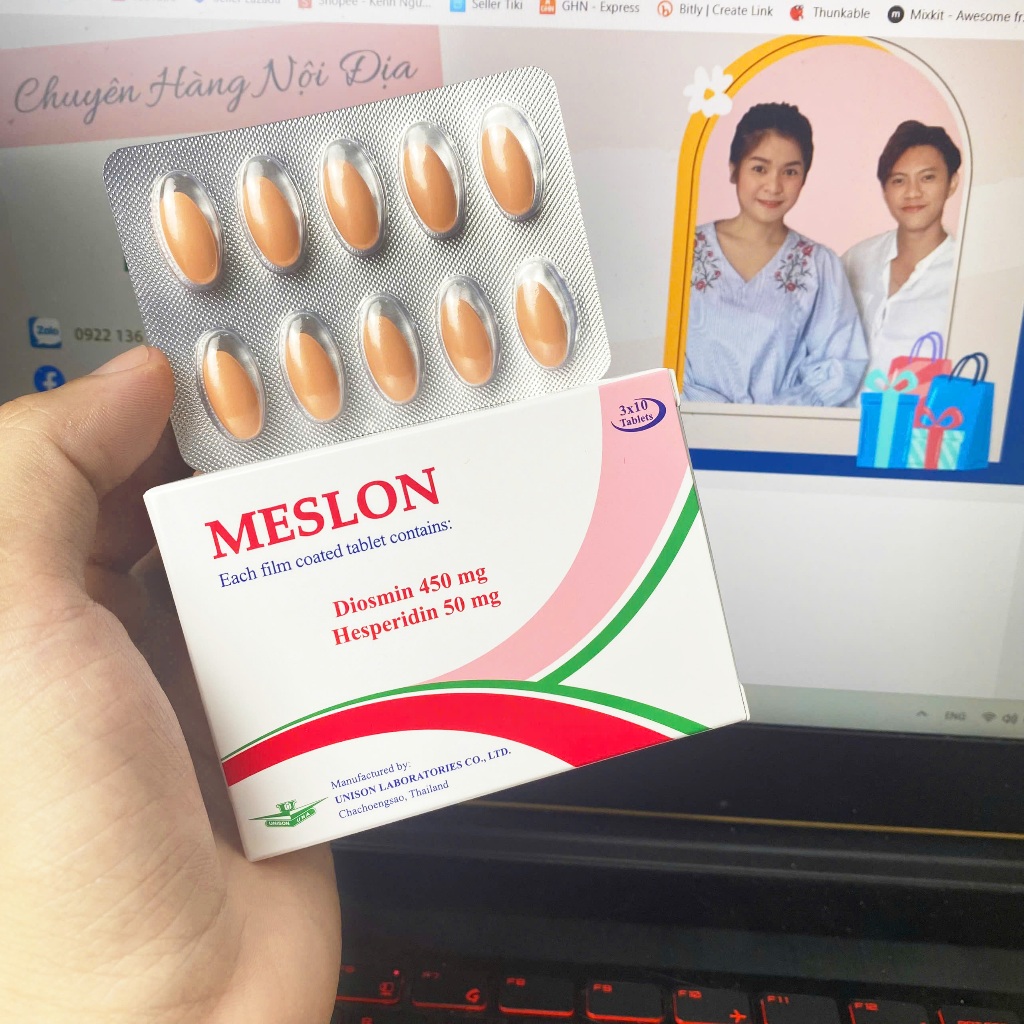 [DuyNisa Thailand] Viên Uống Trĩ Meslon (Hộp 30 Viên) | Shopee Việt Nam