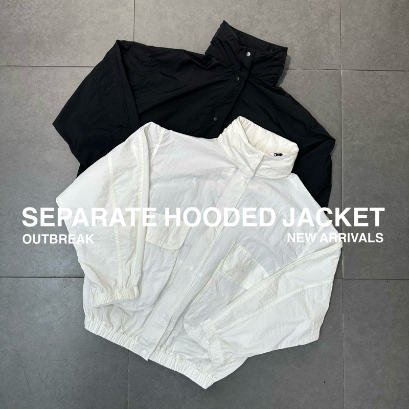 OUTBREAK - ÁO KHOÁC DÙ CÓ NÓN “SEPARATE HOODED JACKET” | Shopee Việt Nam