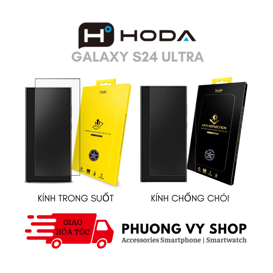 Kính cường lực Hoda Galaxy S25 Ultra / S24 Ultra (Chống chói, mỏng 0.21mm) | Shopee Việt Nam