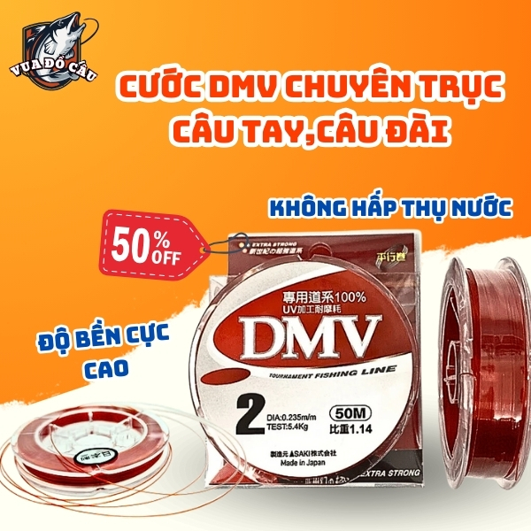 Cước DMV 50m Hàng Chính Hãng CAO CẤP, Dây Chuyên Làm Trục Câu Tay,Câu Đài | Shopee Việt Nam