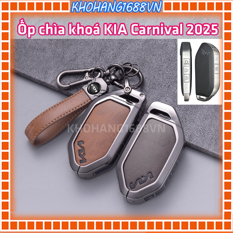 Ốp chìa khoá da sang trọng dành cho xe KIA Carnival 2025 Facelift ...