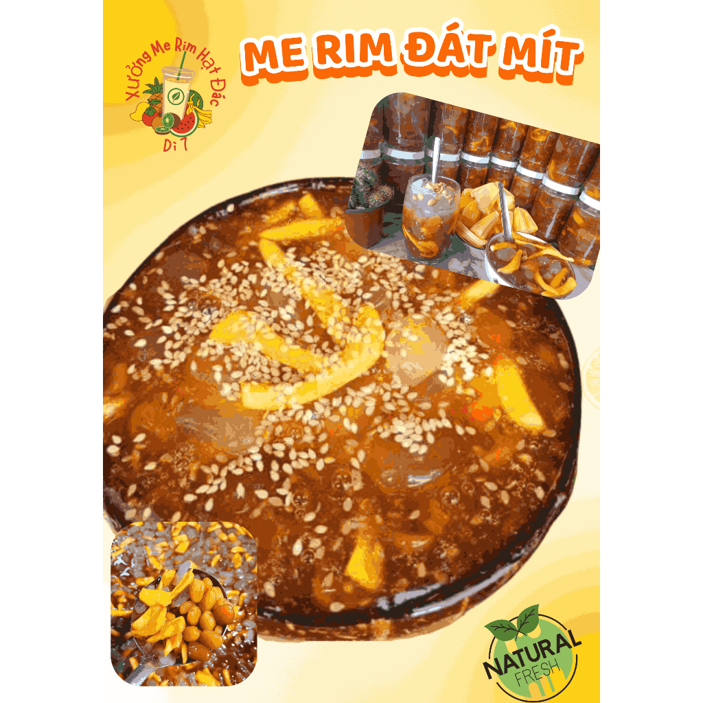 Đá Me Hạt Dẻo Rim Đác Mít Đậm Đặc (Tặng Kèm Đậu Phộng) , Đặc Sản Miền ...