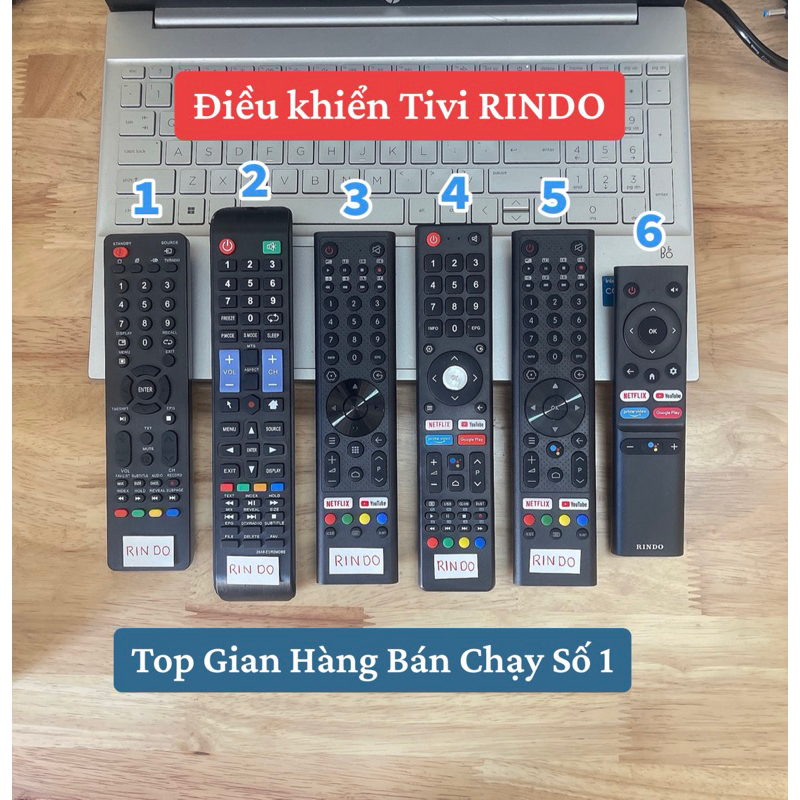 Remote Điều khiển Tivi Rindo hàng cao cấp mới 100% tặng kèm pin ...