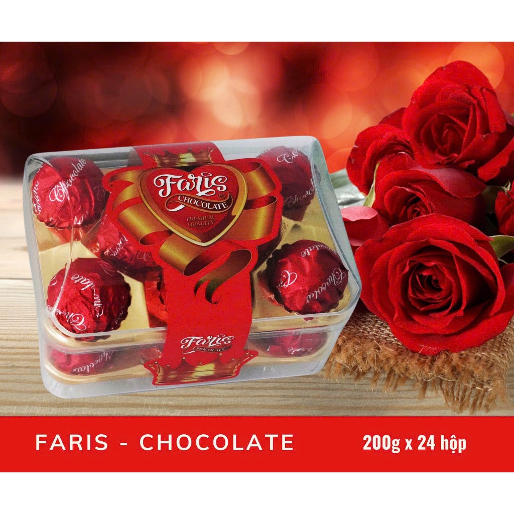 Socola Faris hộp vuông 16 viên 200gr | Shopee Việt Nam