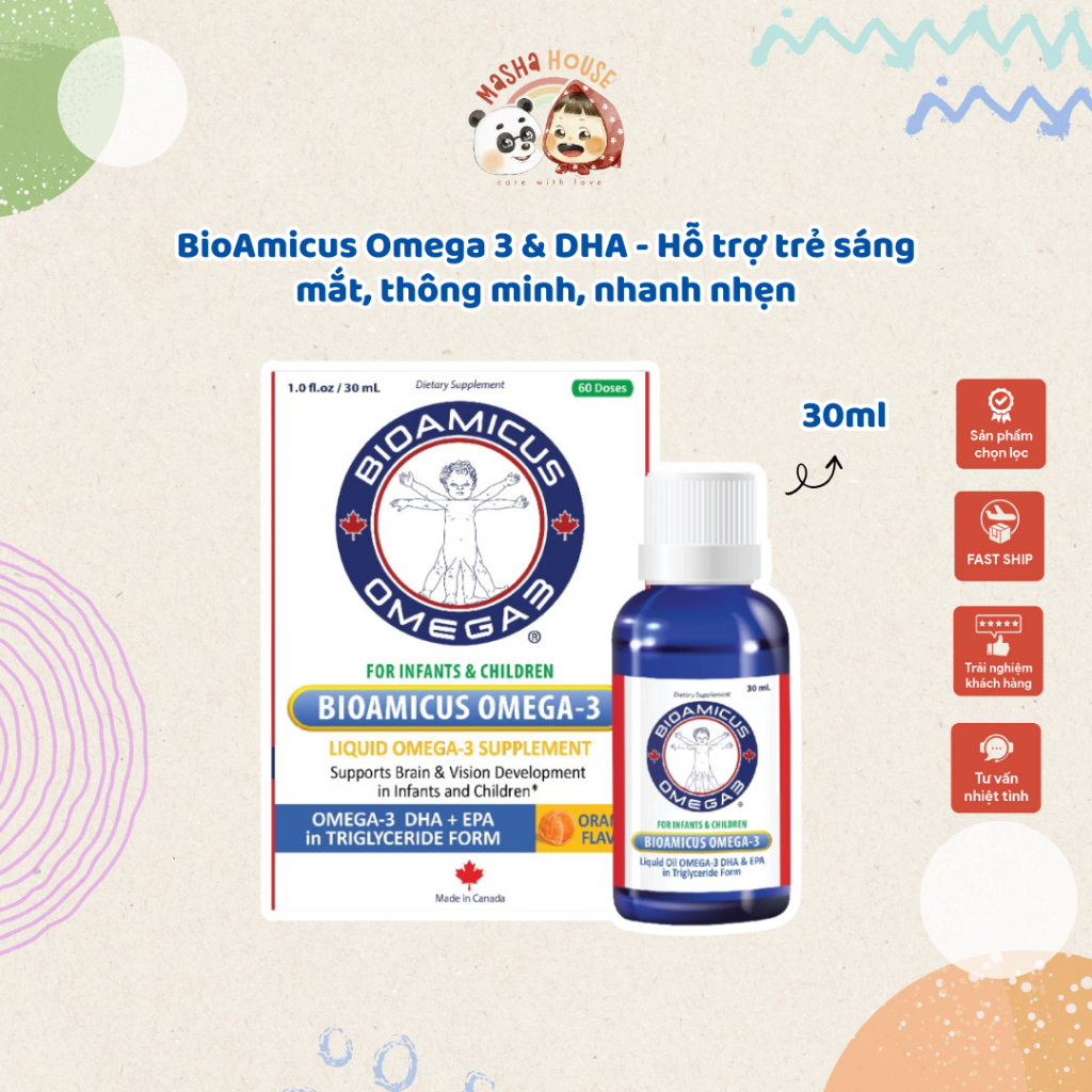 BioAmicus Omega 3 & DHA, Lọ 30mL | Shopee Việt Nam