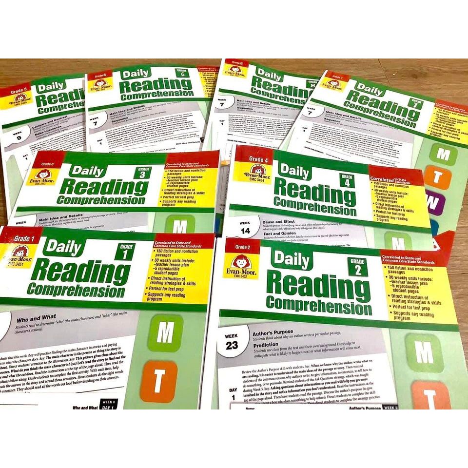 Sách - Daily Reading Comprehension - 8 cuốn đáp án cuối sách | Shopee ...