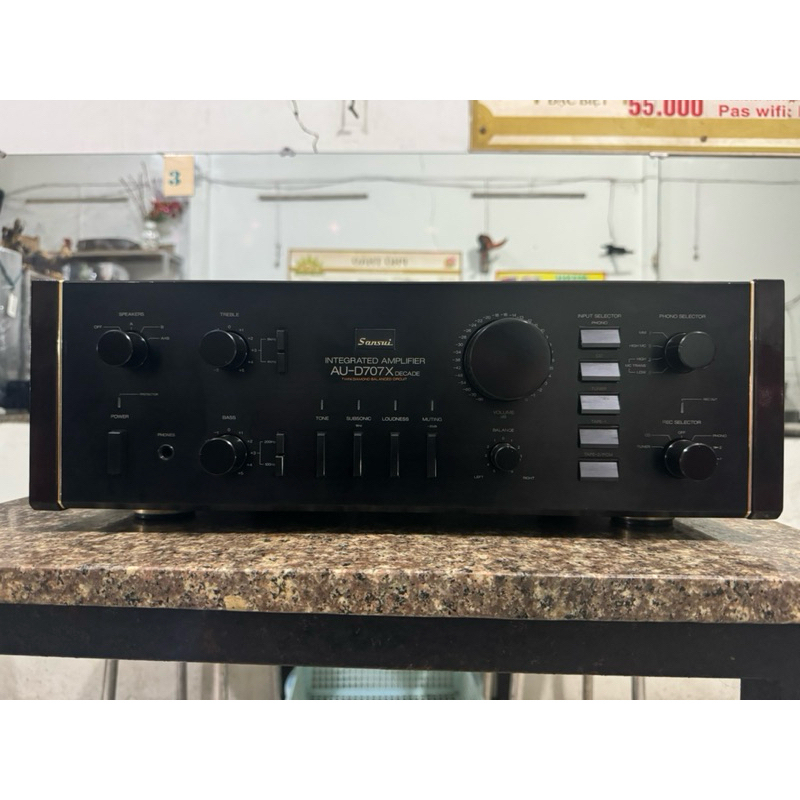 Amply Sansui AU-D707Xdecade công xuất 320w máy chạy 8 sò Sanken zin mới đẹp âm thanh rất hay ...