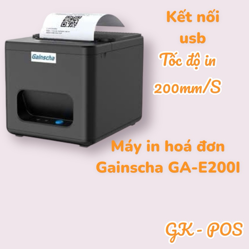 [XẢ KHO][RẺ VÔ ĐỊCH] Máy in hoá đơn Gprinter Gainscha GA-E200I Máy in bill khổ K80mm | Shopee ...