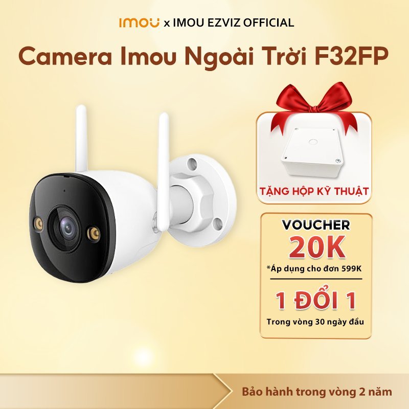 Camera wifi ngoài trời Imou F32FP, có màu ban đêm ,báo động và nhắn tin ...