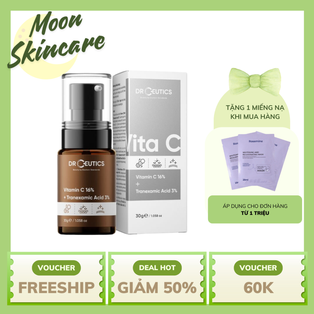 Serum DrCeutics Vitamin C 16% Ngăn Ngừa Lão Hóa Và Làm Sáng Da 30ml | Shopee Việt Nam