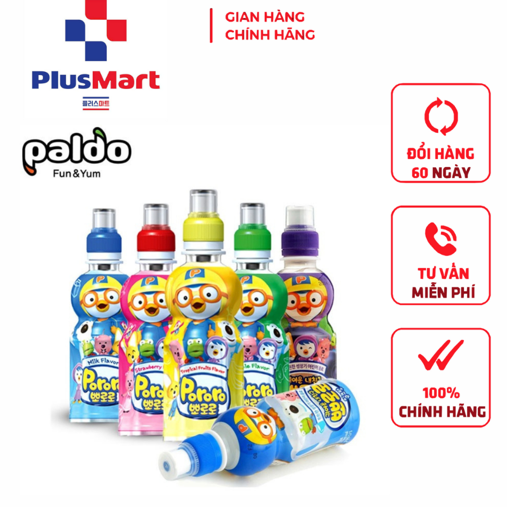 Nước ngọt Pororo Paldo 235ml | Shopee Việt Nam